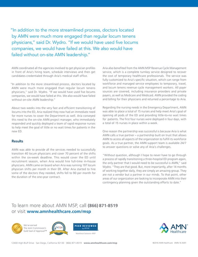 Aria case study 2016 | PDF