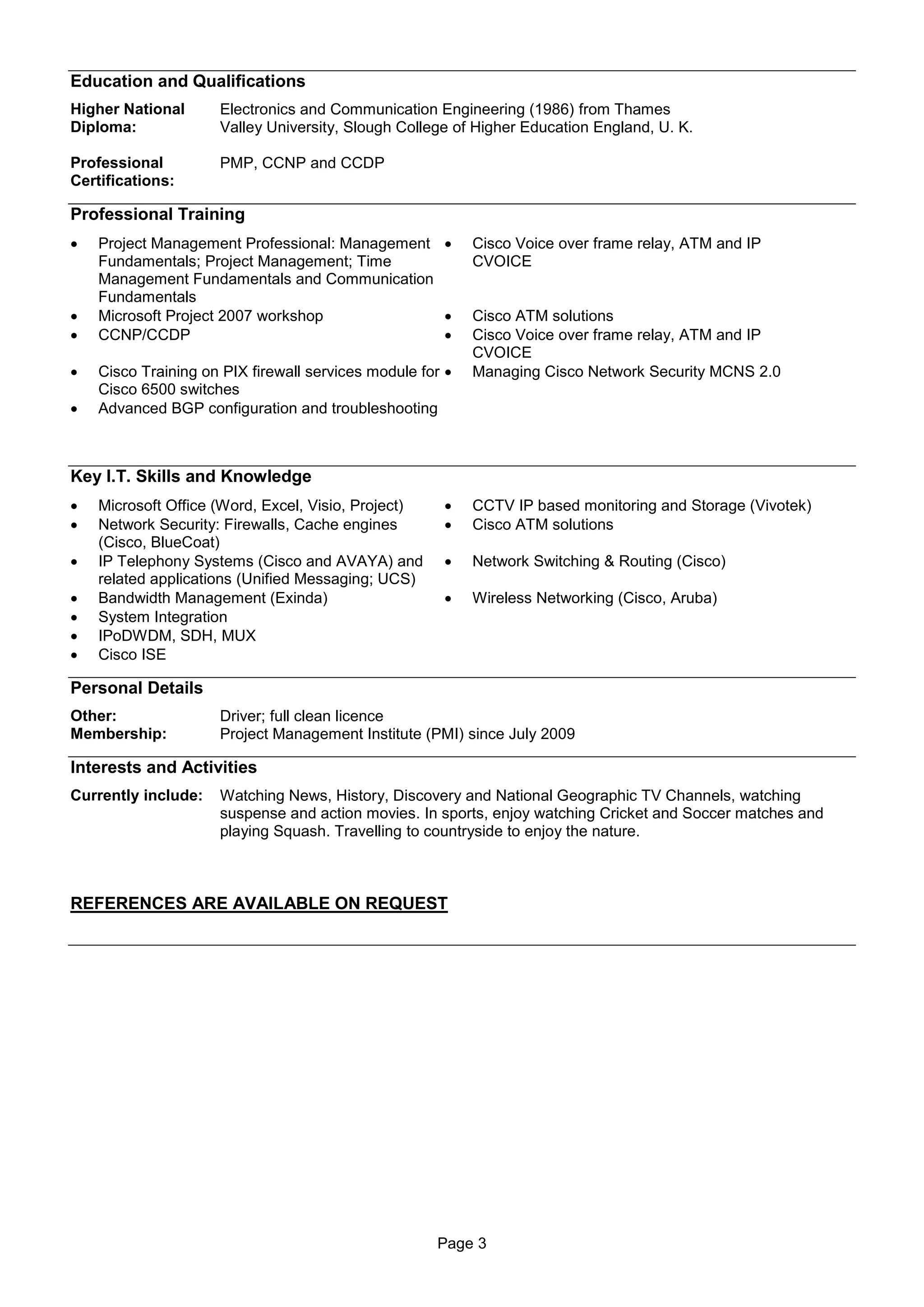 Mohsin-Hussain Resume-31122014 | PDF