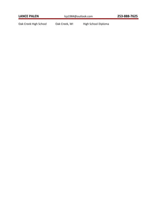 lance resume II | DOC