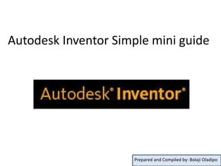 Autodesk Inventor mini guide upload | PDF