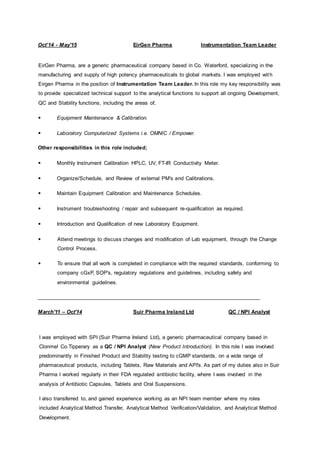 DEREK McCABE CV 2016 | DOCX
