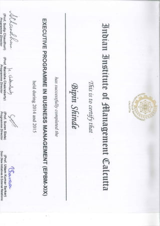 5.IIMC Certificate | PDF