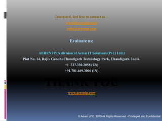 Aeren -Company Collateral - 2015 | PPT