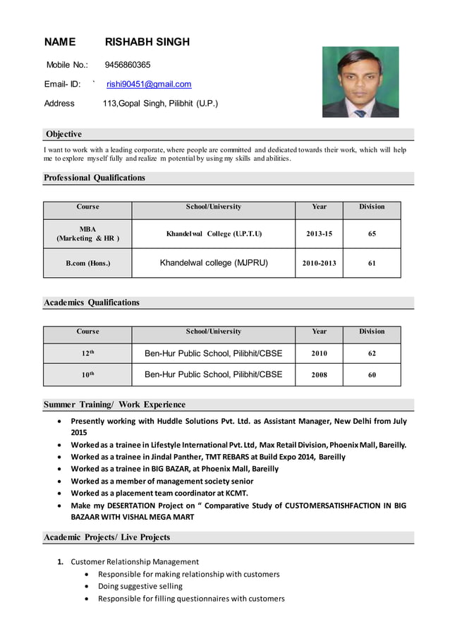 Rishabh Singh CV | DOCX