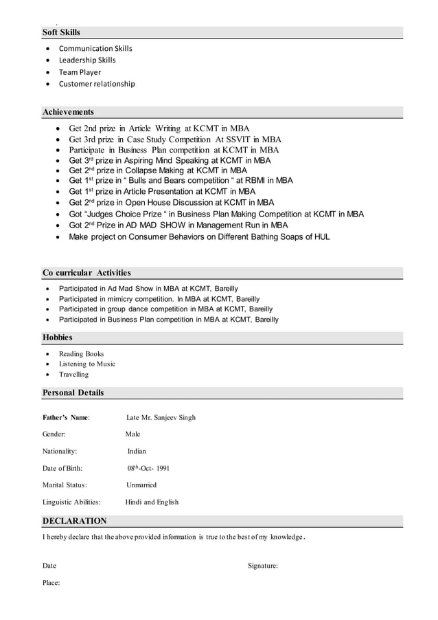 Rishabh Singh CV | PDF | Free Download