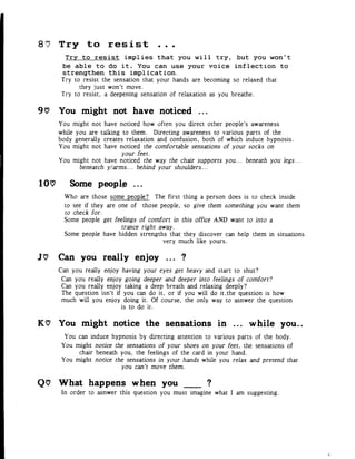 52 cards with language patterns from nlp & milton erickson | PDF