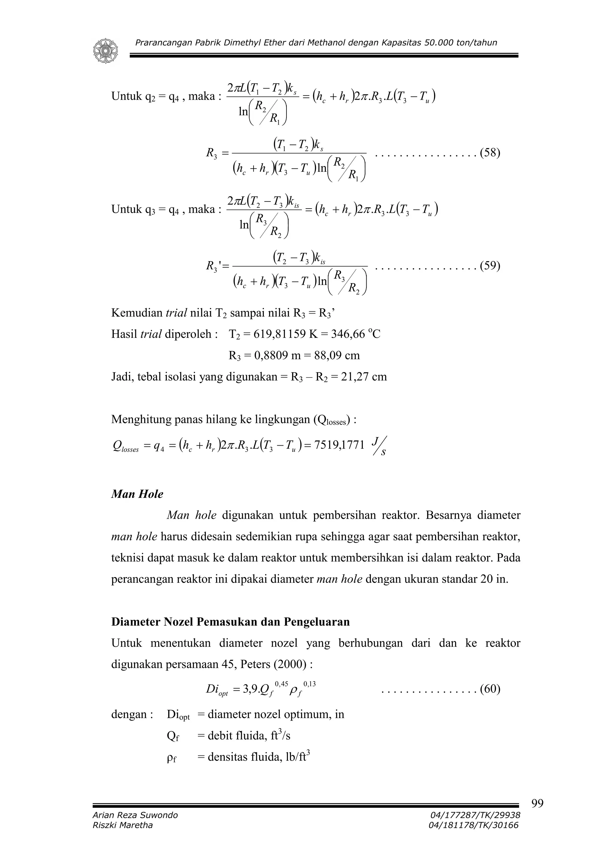 13-Reaktor Fixed Bed R-01 | PDF