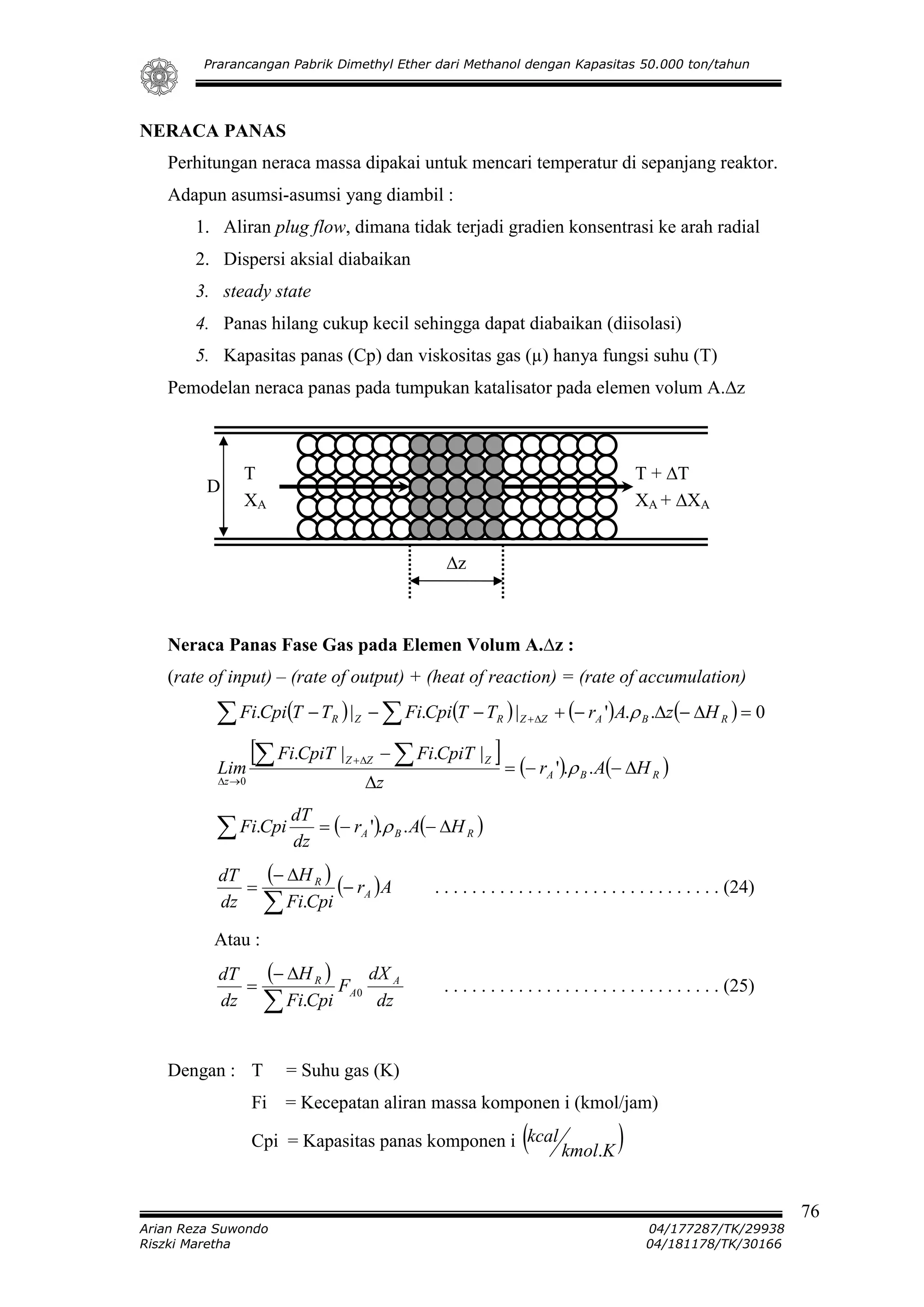 13-Reaktor Fixed Bed R-01 | PDF
