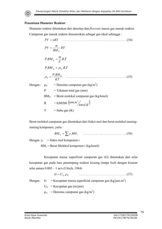 13-Reaktor Fixed Bed R-01 | PDF