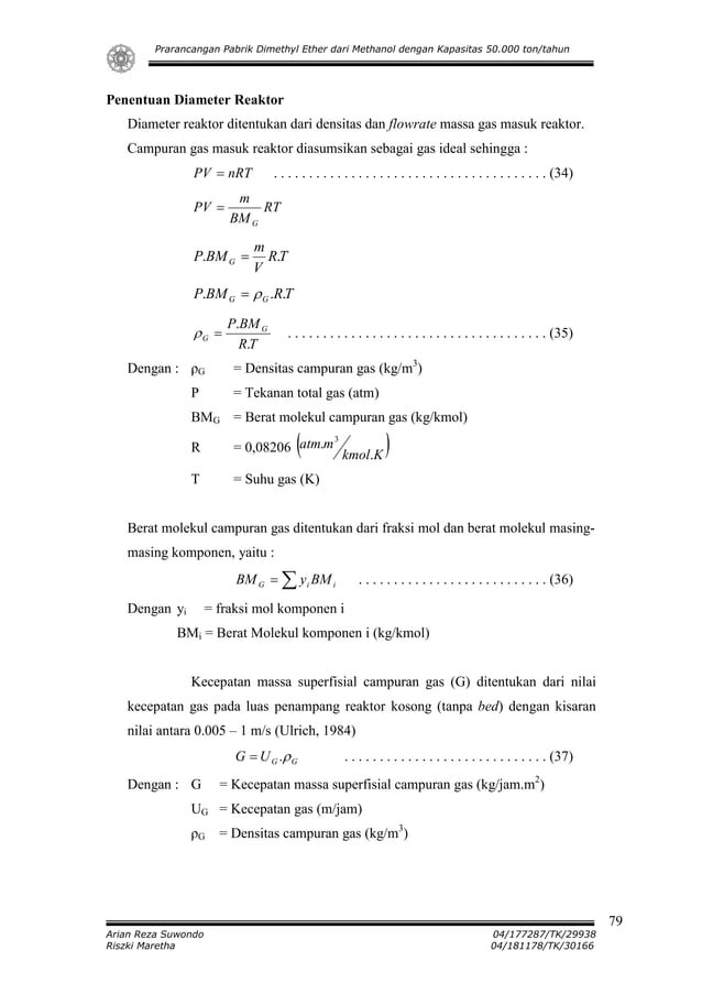 13-Reaktor Fixed Bed R-01 | PDF