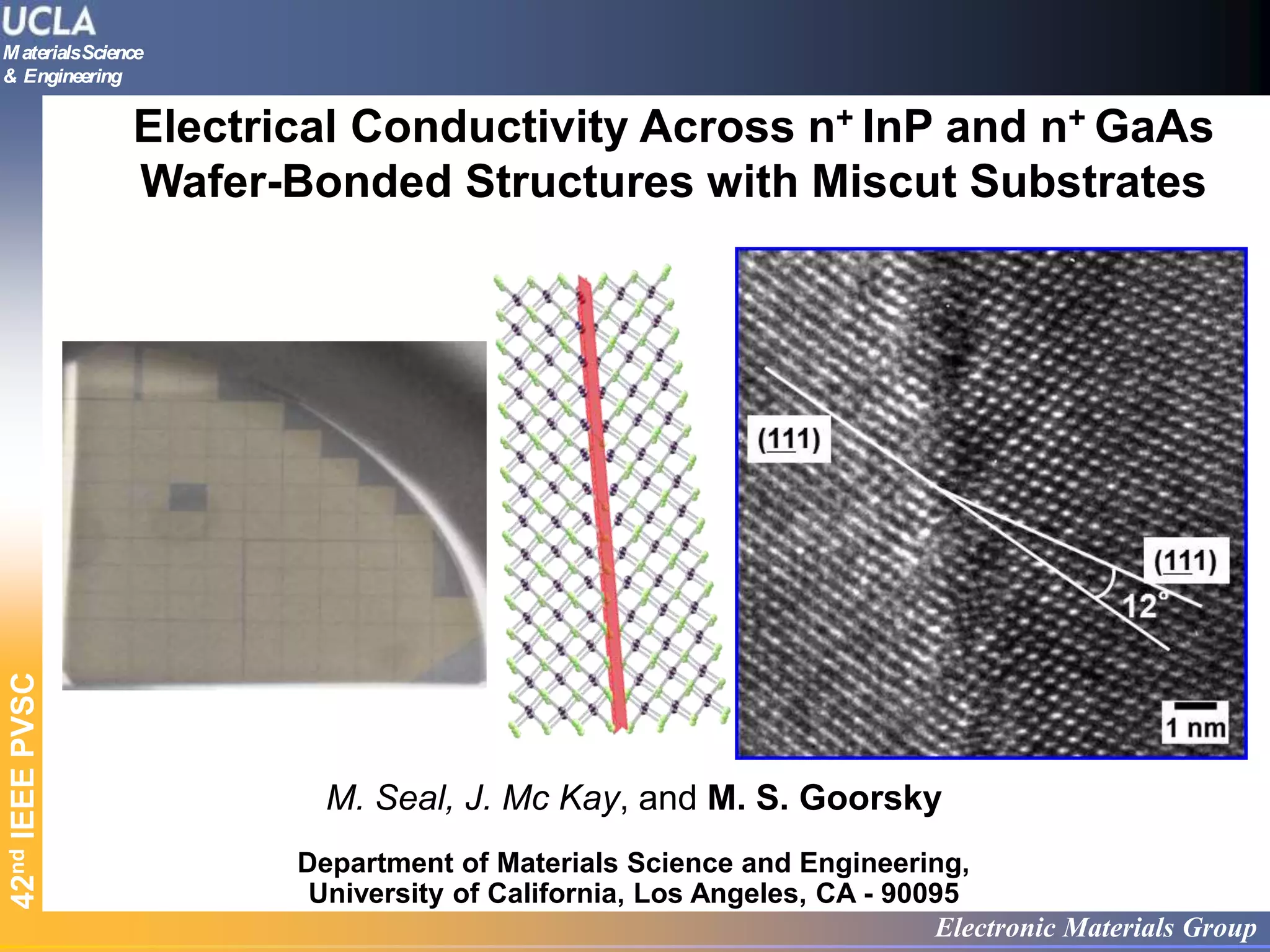 IEEE PVSC Wafer Bonding MG0617 | PPTX