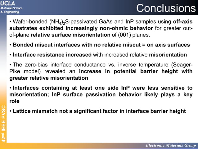 IEEE PVSC Wafer Bonding MG0617 | PPTX | Chemistry | Science