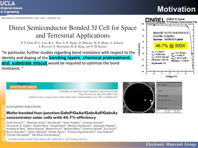 IEEE PVSC Wafer Bonding MG0617 | PPTX | Chemistry | Science