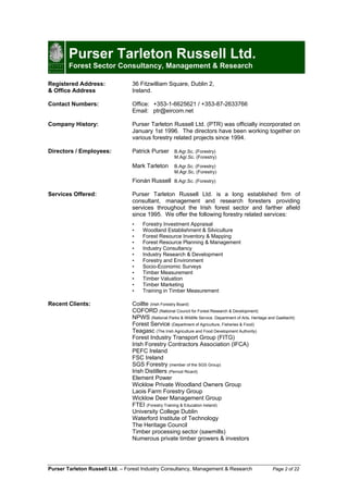 PTR Company Profile - 2016 | PDF