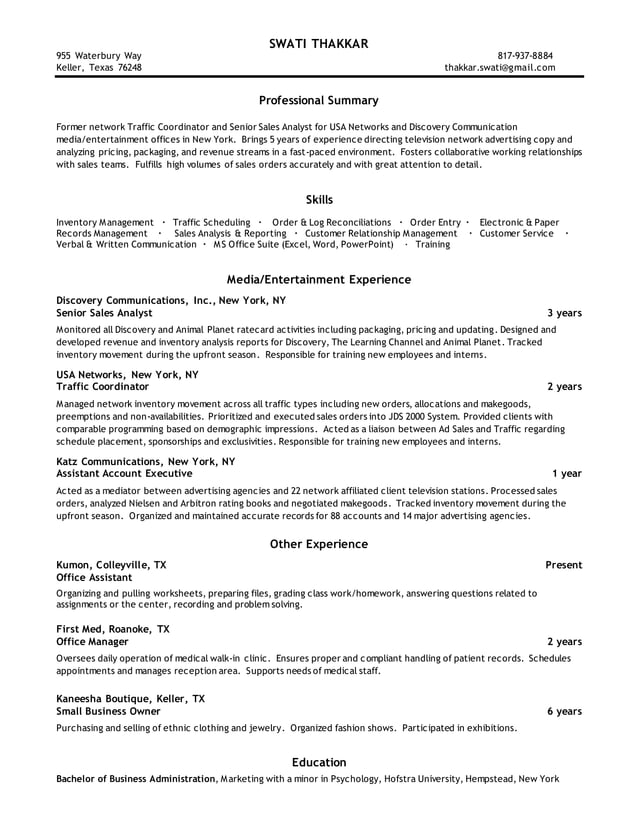 Swati Thakkar General Resume-1 | PDF