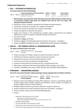 CV - Jorge Elias Maia - Mechanical Engineer | DOC