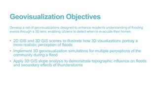 3D Geovisualization Flood Hazard | PPT