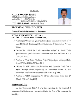 photo&i.fitter resume | DOC