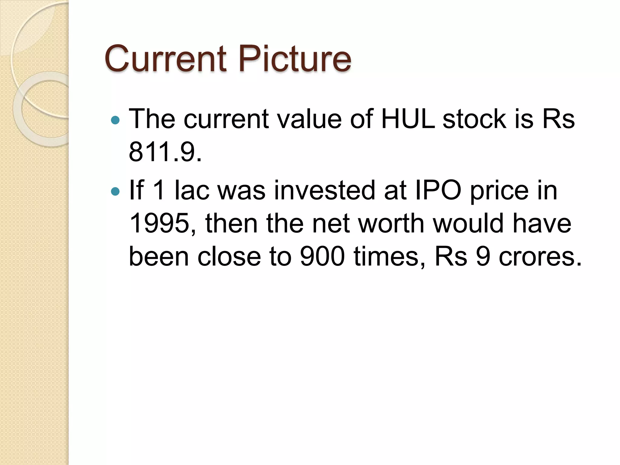 Hindustan Unilever Limited – IPO | PPTX