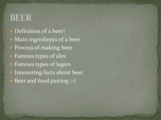 BASIC BEER TRANING | PPTX