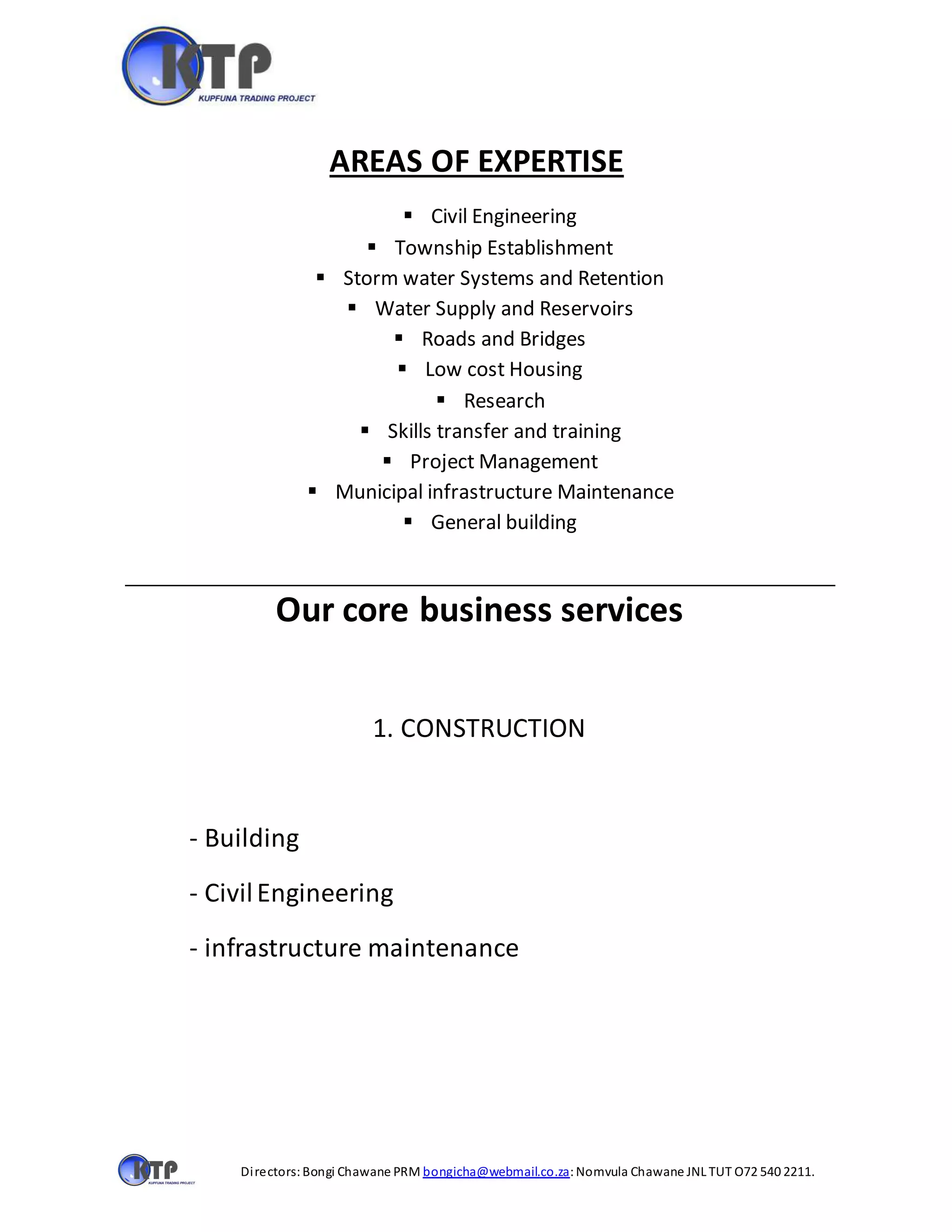 KTP bussines profile | DOCX