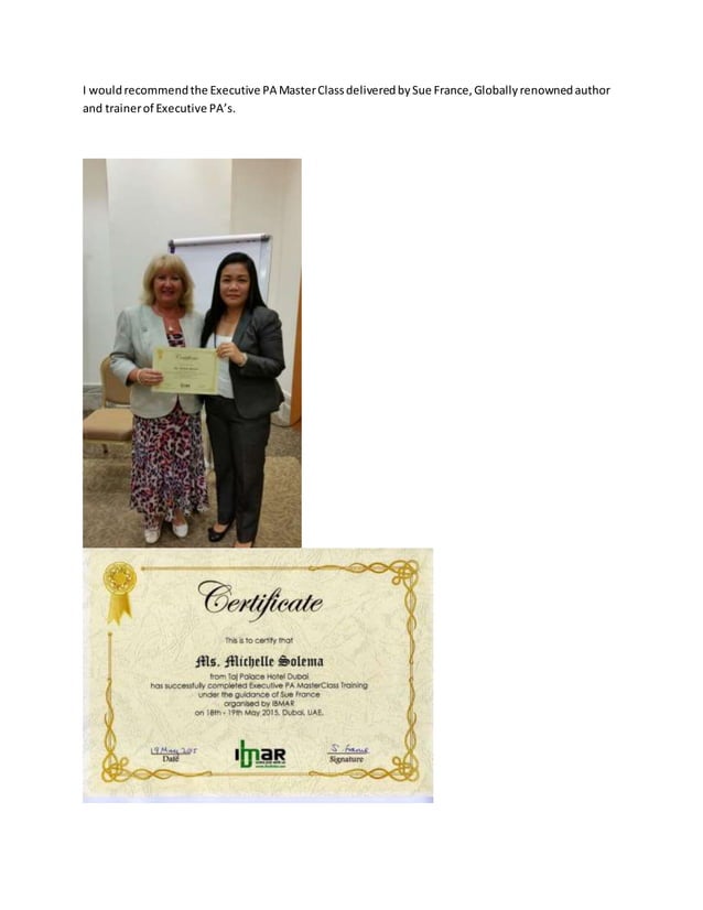 Executive PA Master Class | PDF