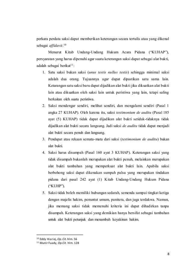Paper Hukum Pembuktian (Hansel) | DOCX