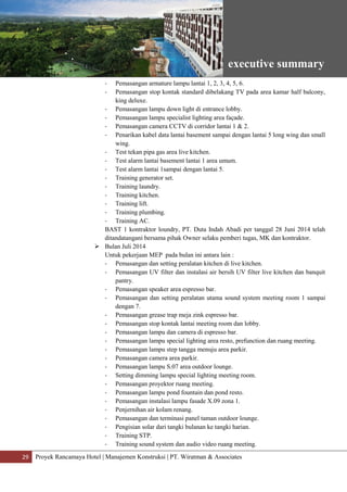 Executive Summary Rancamaya Hotel | PDF