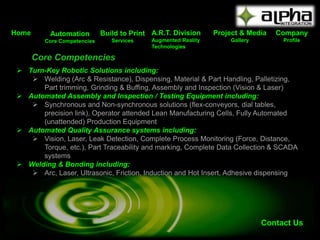 Alpha Intro_2016 | PPSX | Manufacturing Industry | Industries