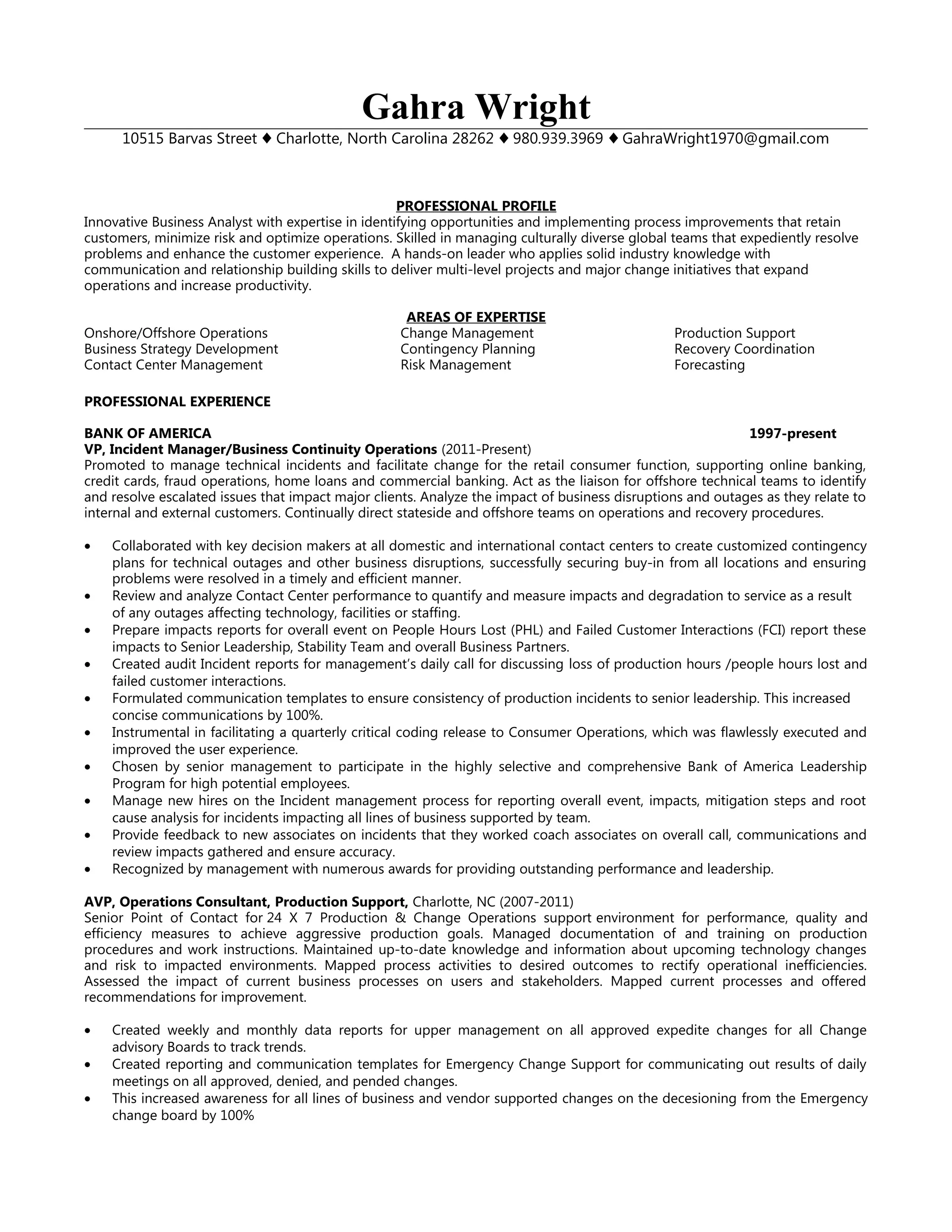 Gahra Wright Resume | DOC