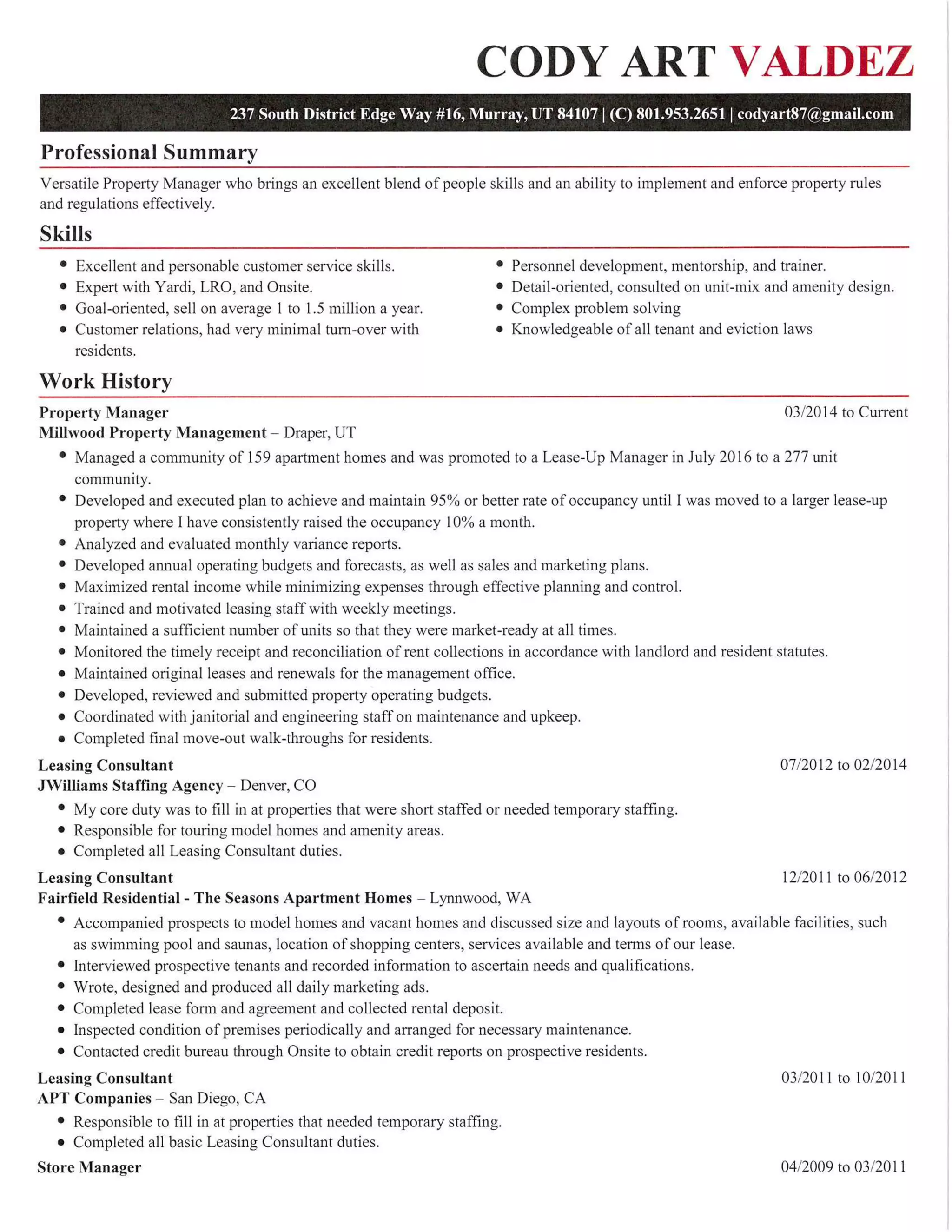 Cody Art Valdez Resume | PDF