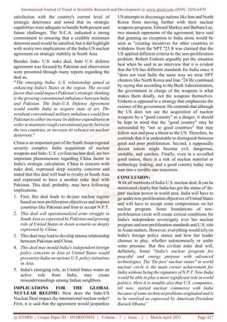 Indo US Nuclear Deal An Overview | PDF