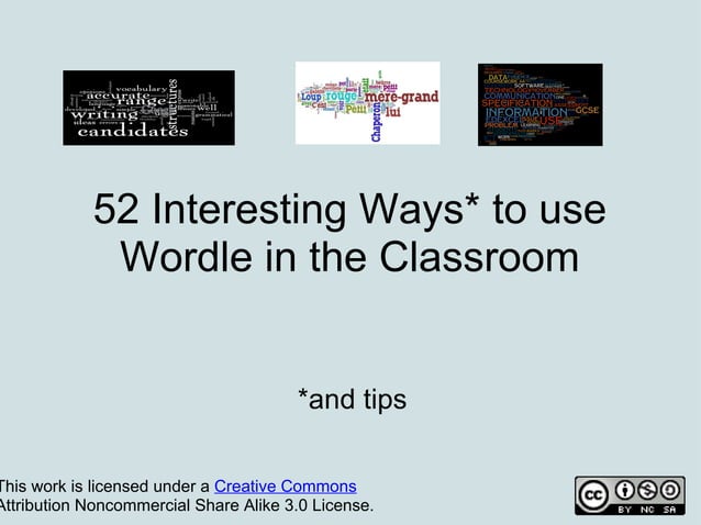 52 interesting ways_to_use_wordle_in_the_class | PPT