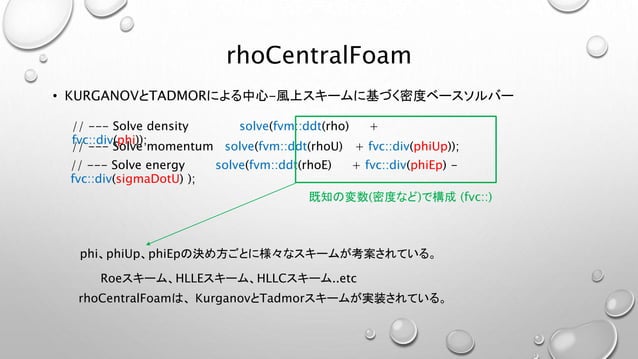 rhoCentralFoam in OpenFOAM | PDF | Physics | Science