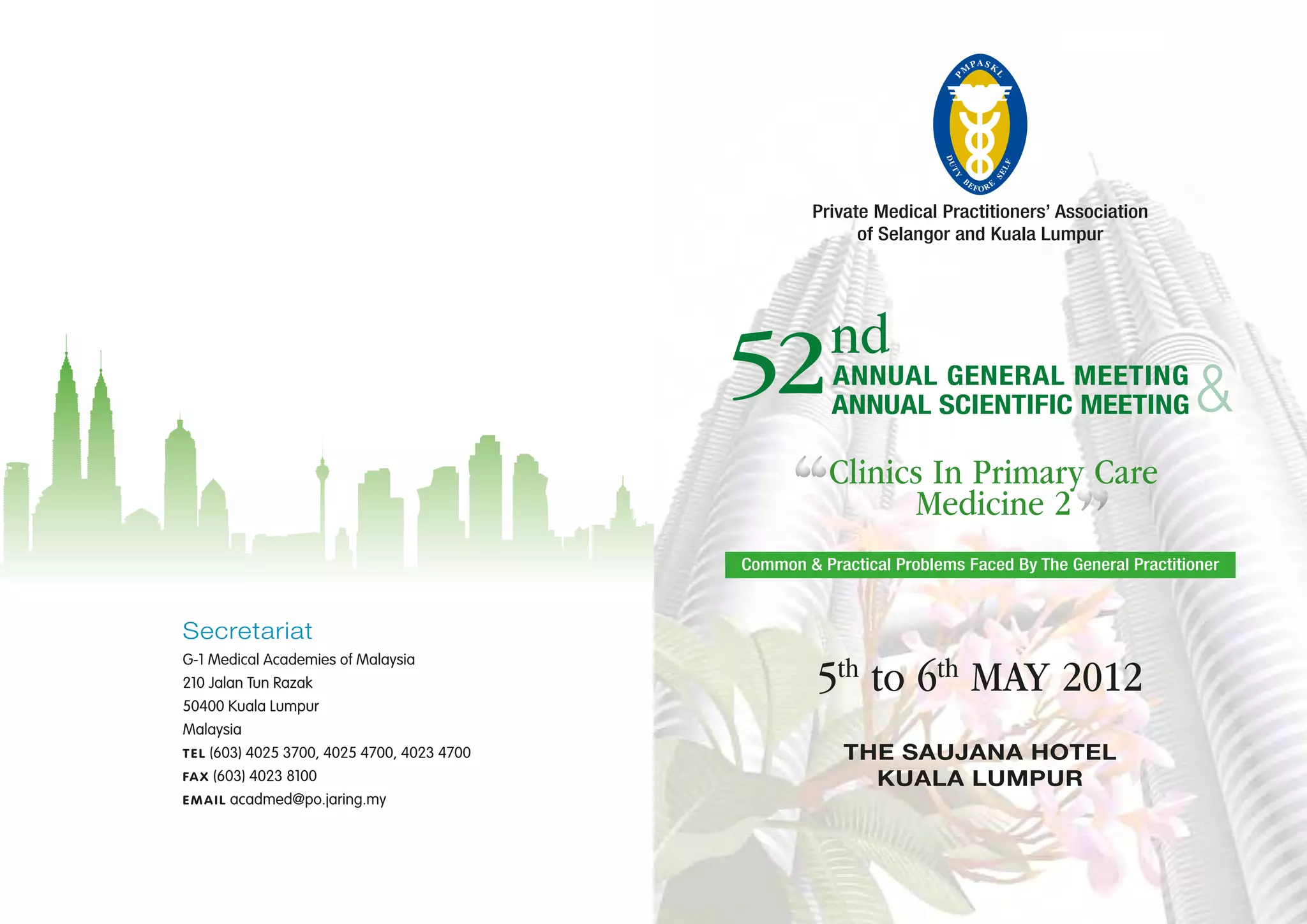 PMPASKL 52nd AGM and ASM | PPT