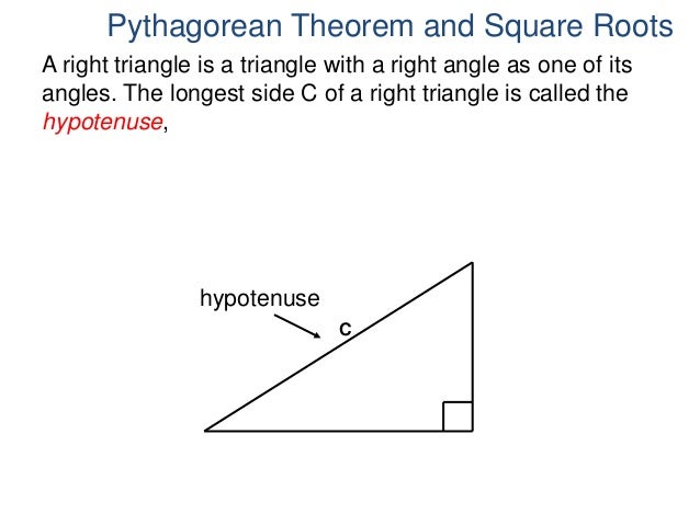 52 pythagorean theorem and square roots