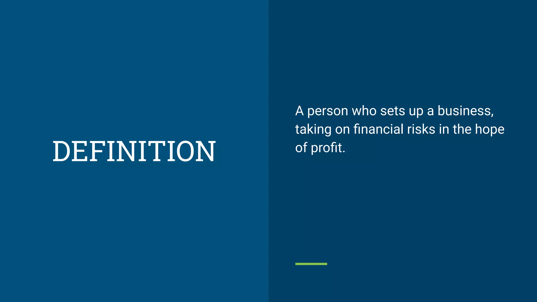 ENTREPRENEUR - TYPES AND CHARACTERISTICS | PPT