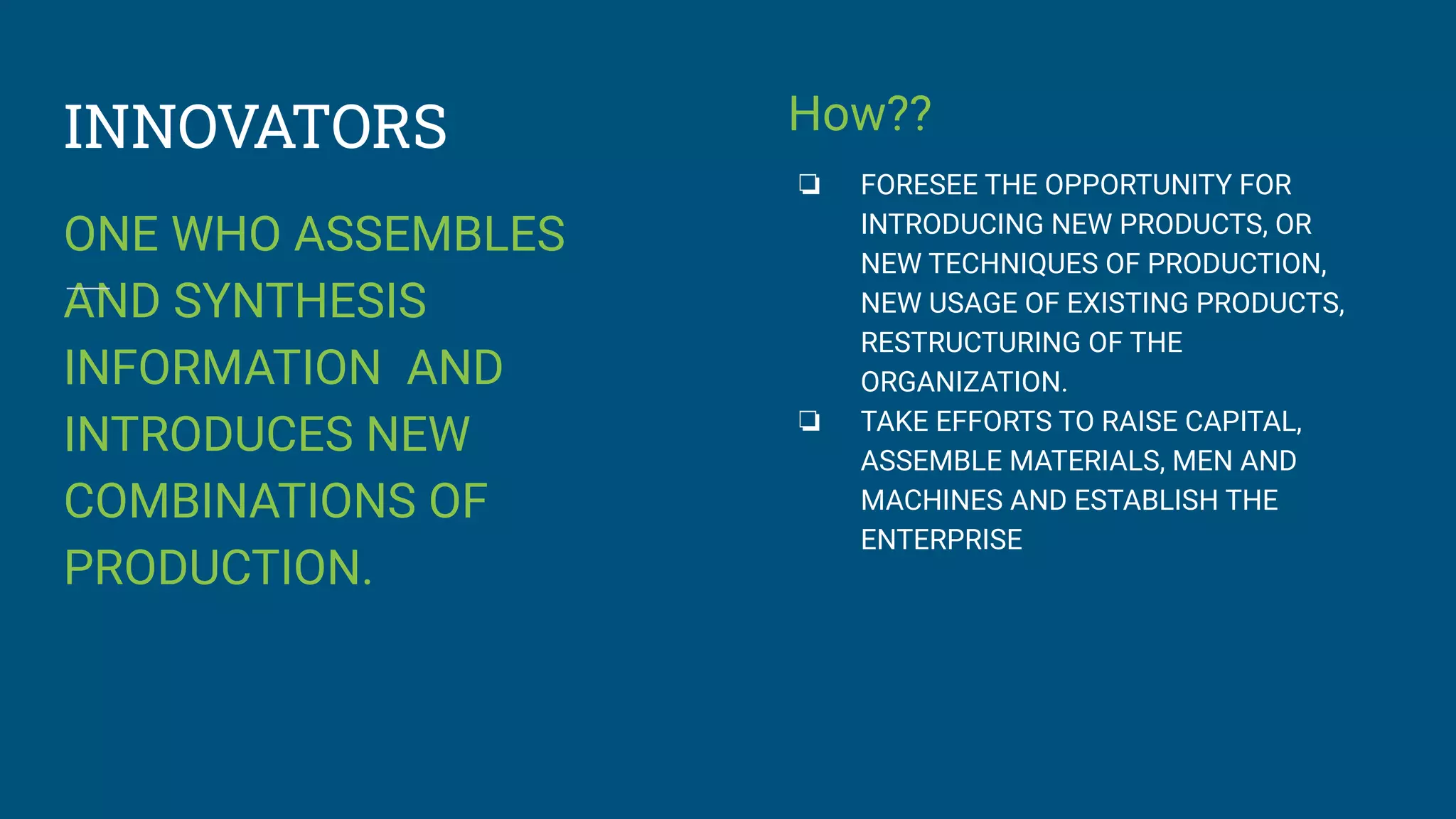 ENTREPRENEUR - TYPES AND CHARACTERISTICS | PPT