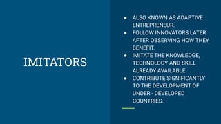 ENTREPRENEUR - TYPES AND CHARACTERISTICS | PPT
