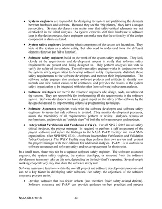 NASA Software Safety Guidebook | PDF