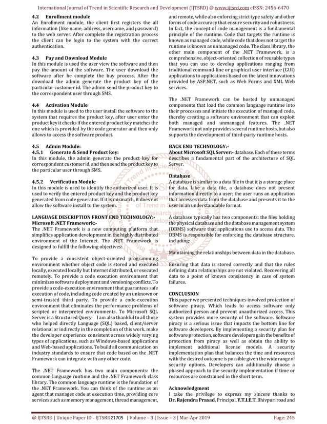 Software Piracy Protection | PDF