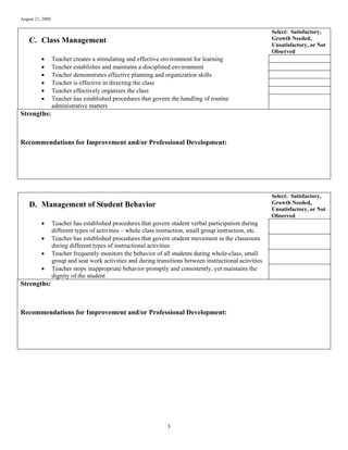 rating sheet for education | PDF