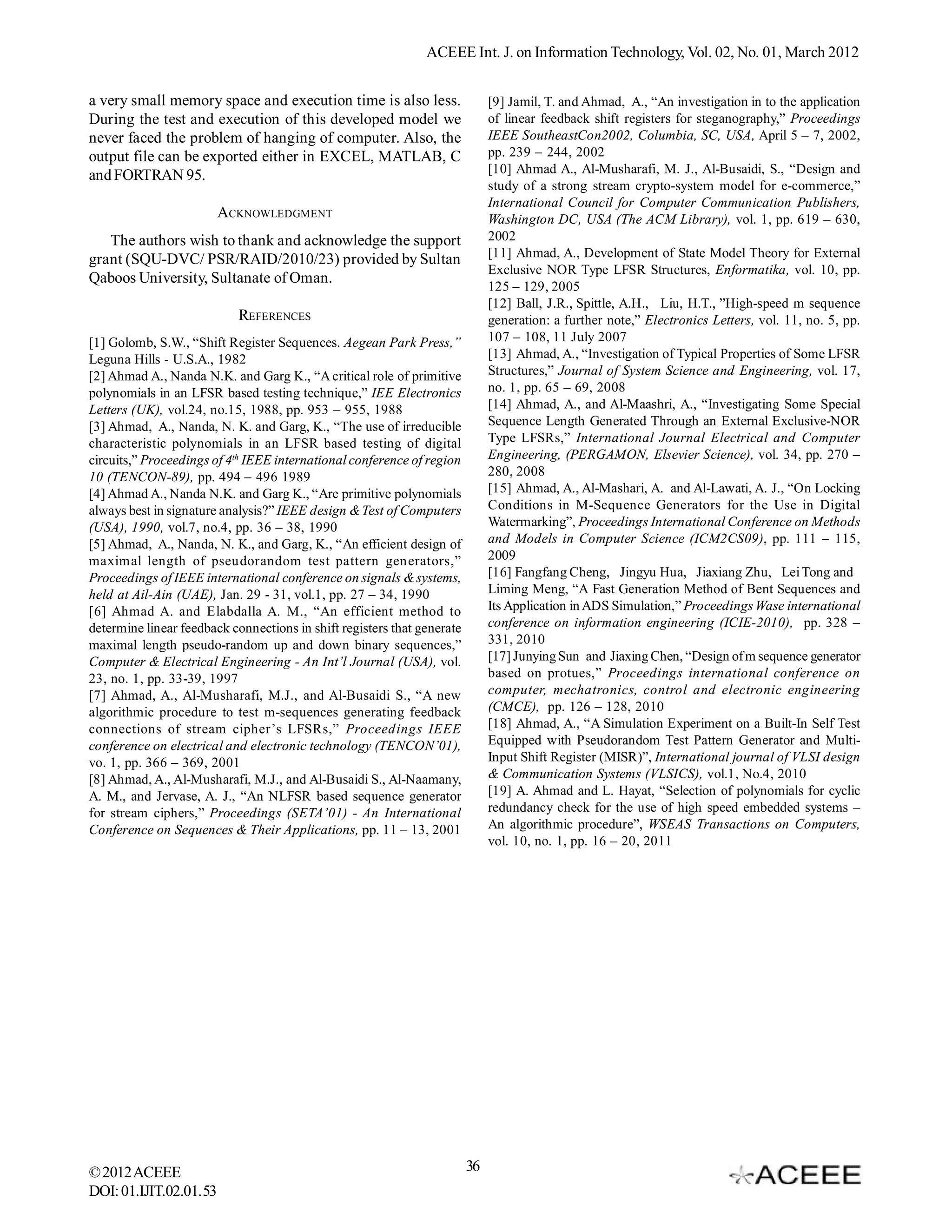 Design Of A Pseudo Random Binary Code Generator Via A Developed Simulation Model Pdf 9198