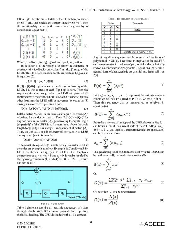 Design of a Pseudo-Random Binary Code Generator via a Developed Simulation Model | PDF
