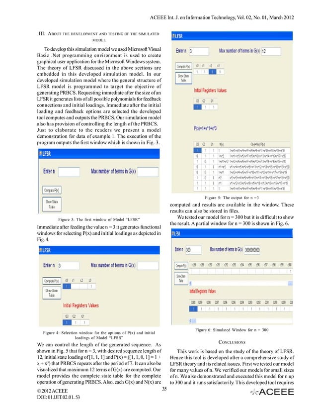 Design Of A Pseudo Random Binary Code Generator Via A Developed