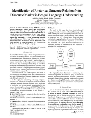Identification of Rhetorical Structure Relation from Discourse Marker in Bengali Language ...