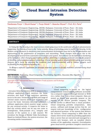 Cloud Based intrusion Detection System | PDF | Home Security | Home ...