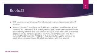 AWS tutorial-Part54:AWS Route53 | PDF | Web Hosting | Internet