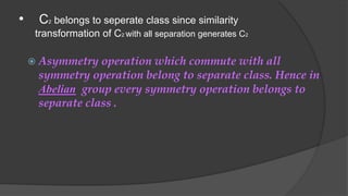 group thoery and character table | PPTX