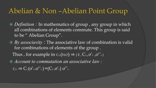group thoery and character table | PPTX